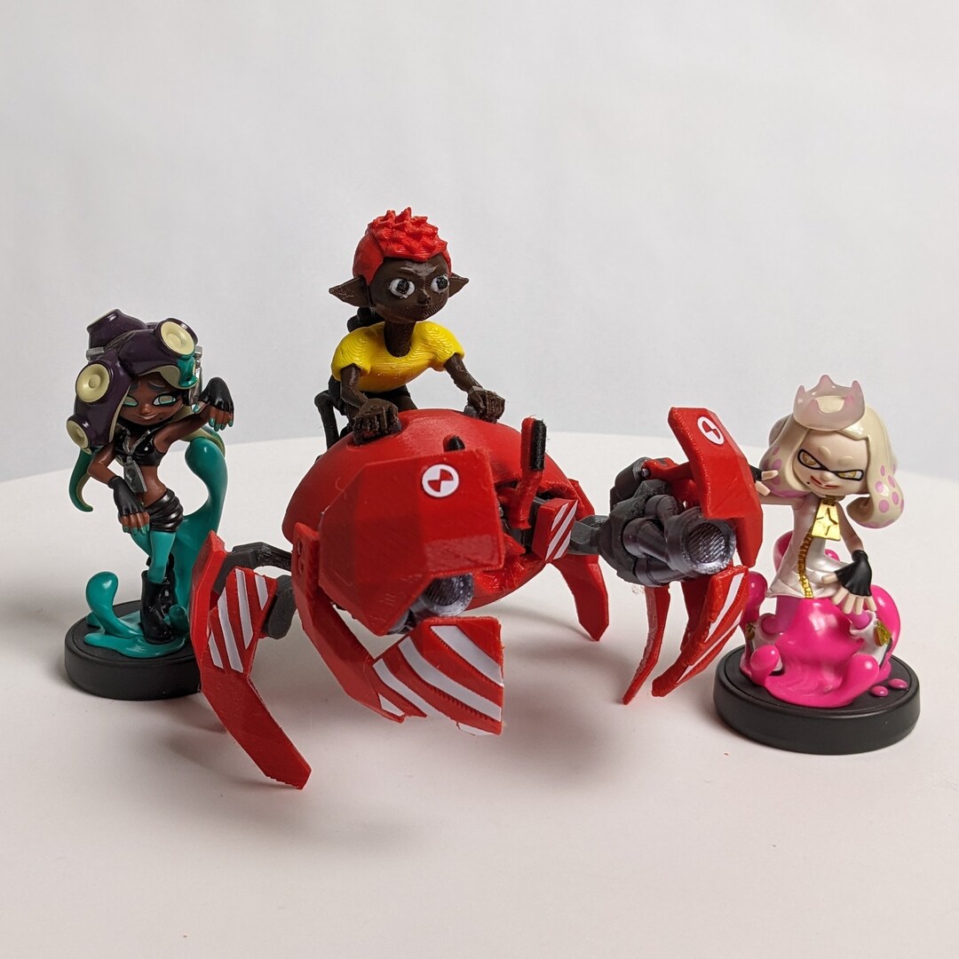 Splatoon Crab Tank MK4, Articulated Model, 3D Printed in TPU and PETG ...