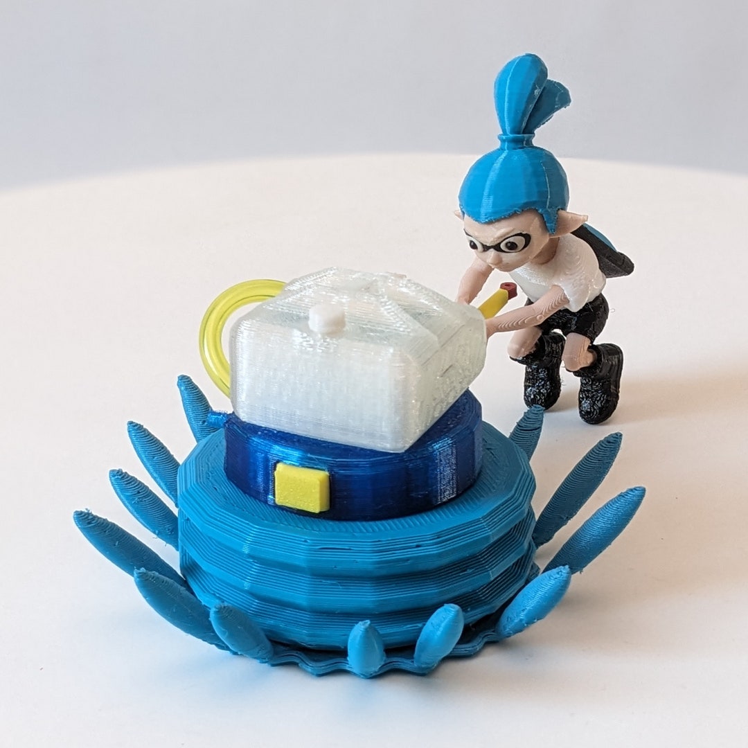 Splatoon Ultra Stamp, Special Weapon, 3D Printed in TPU and PLA Plastic ...