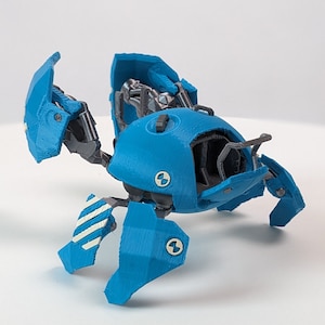 Splatoon Crab Tank, Articulated Model, 3D Printed in TPU and PLA ...