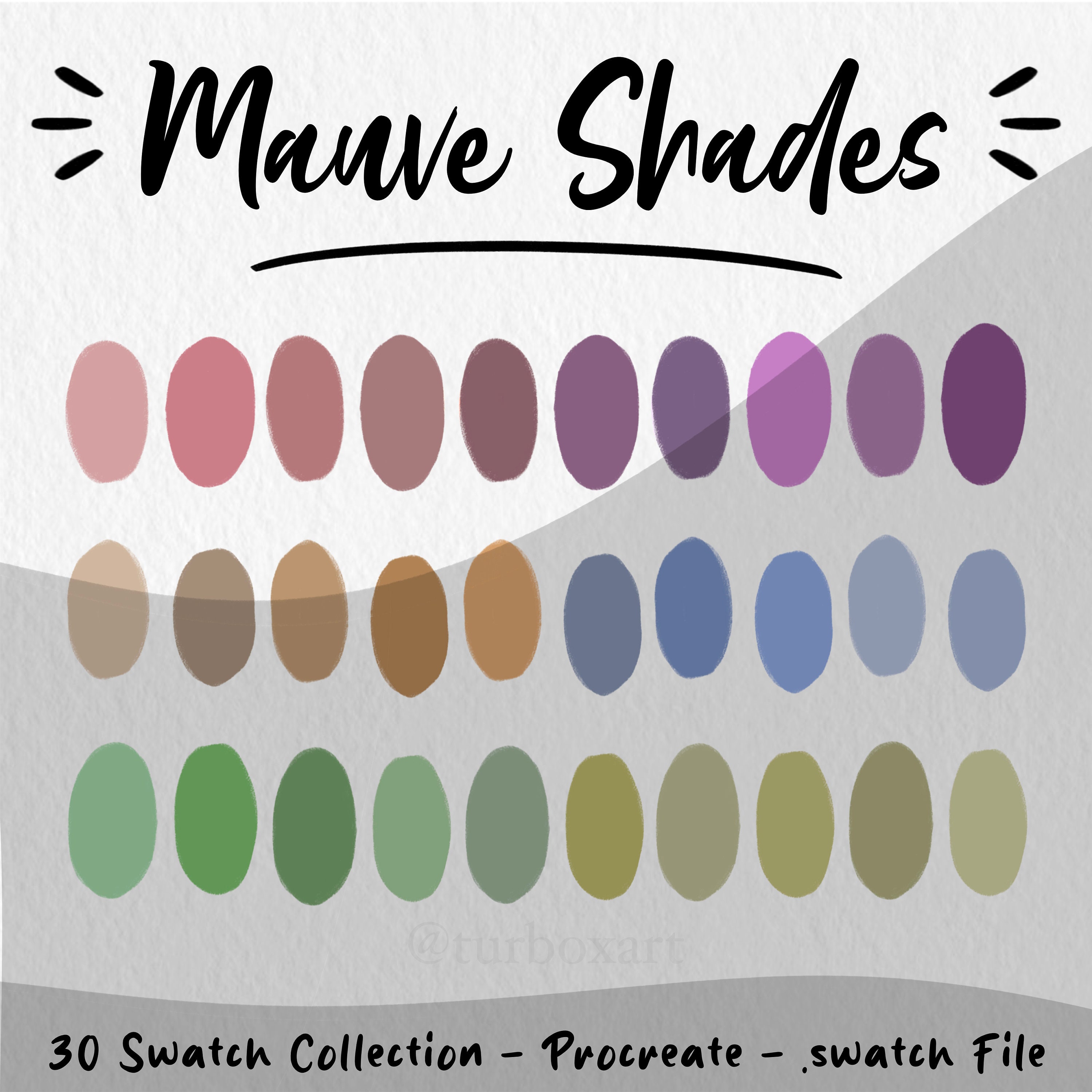 Mauve Shades Color Palette, Mauve Swatches, Muted Color Swatches ...