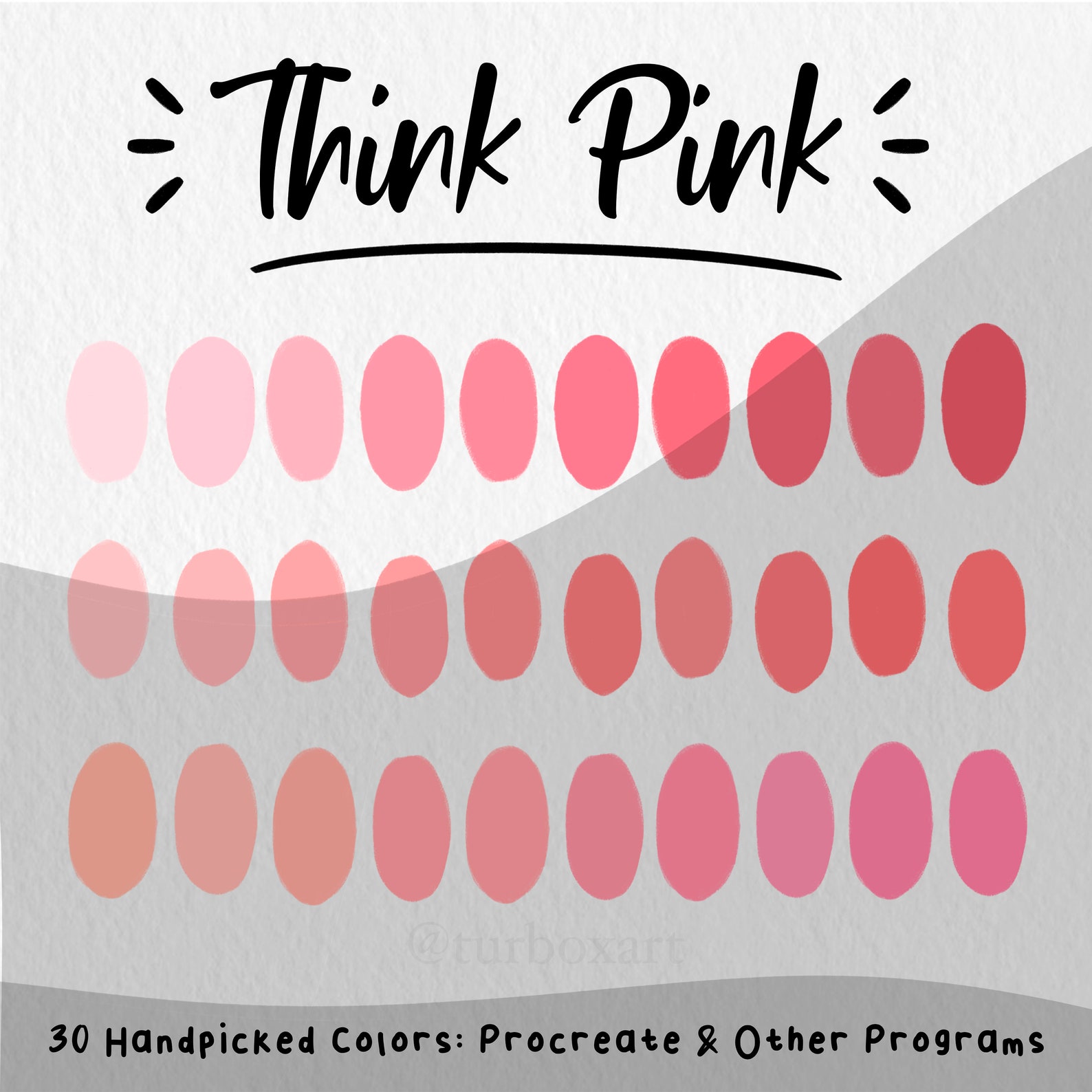 Think Pink Color Palette, Procreate, Procreate Color Palettes, Pink ...
