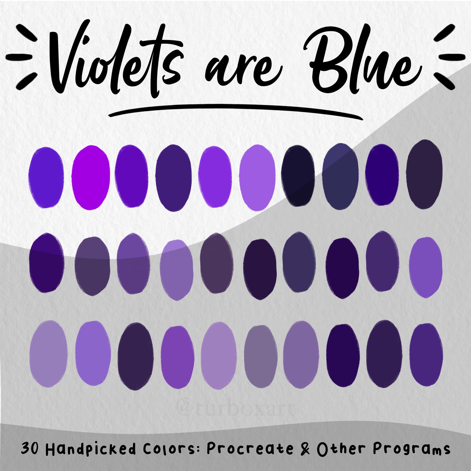 Violets Are Blue Color Palette, Procreate Color Palettes, Blue Color ...