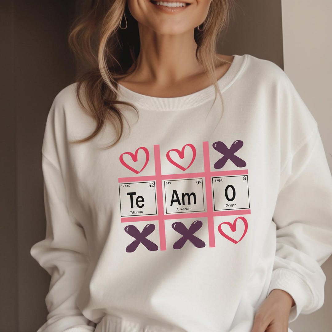 Te Amo Chemistry Elements Valentine’s Day SVG | AI, PNG Design File ...