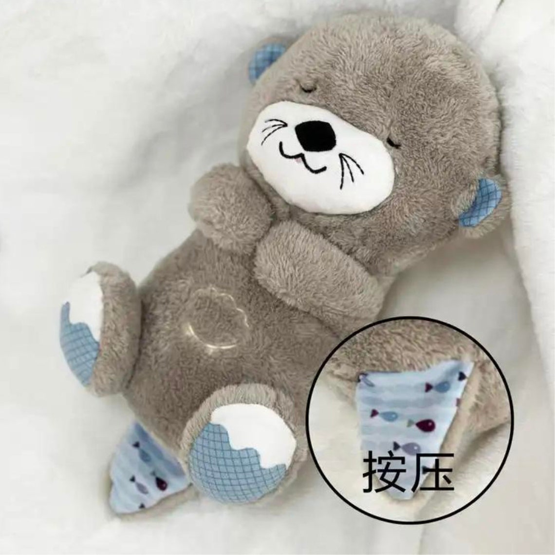 Breathing Otter Toy Sleeping Otter Plush Stuffed Toys Snuggle Schlummer ...