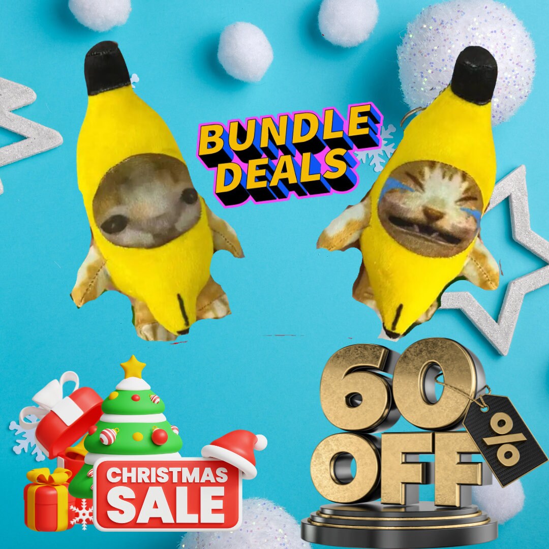 2 in 1 Silly Cat Crying 17 Cm Stuffed Animal Banana Cat Meme - Etsy