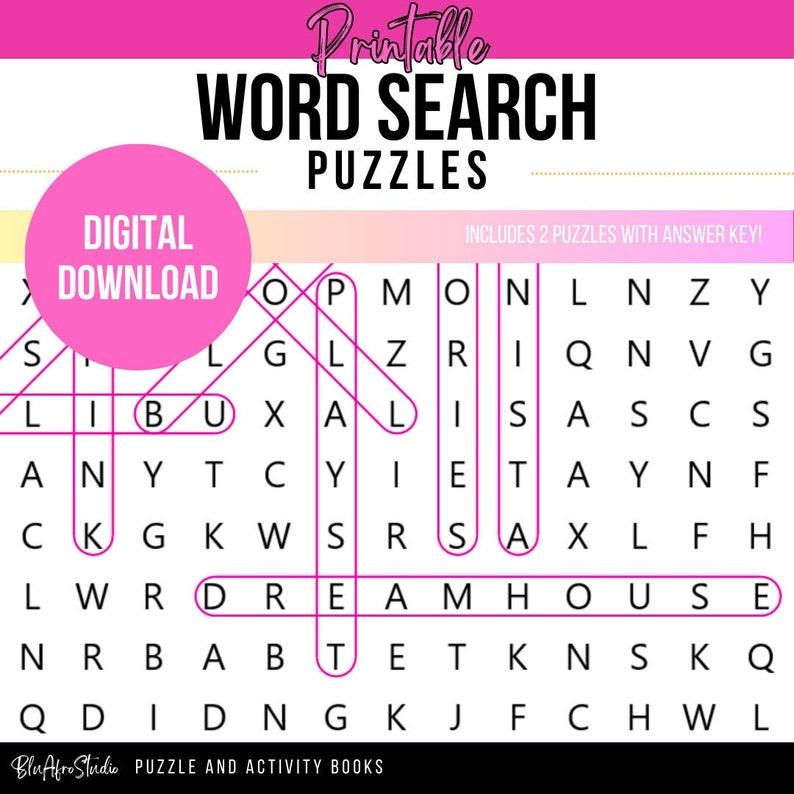 Barbie Word Search Puzzle - Fun Activity for All | Printable Pages With ...