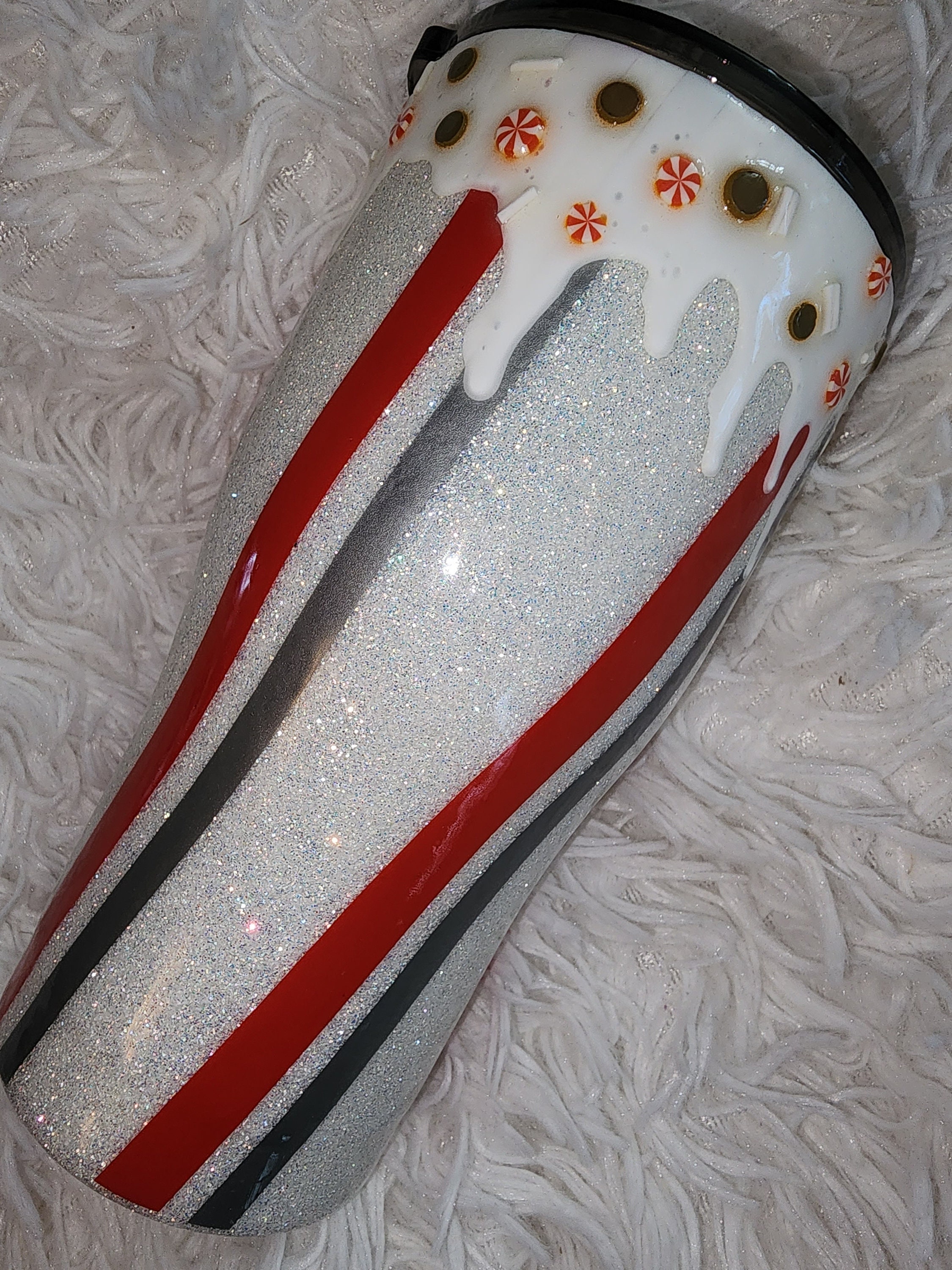 Sweet but Twisted Candy Cane Glitter Tumbler, Candy Cane Drip Tumbler ...