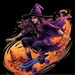 Halloween Witch Png Rock Png Witch Skateboarding Png Halloween - Etsy