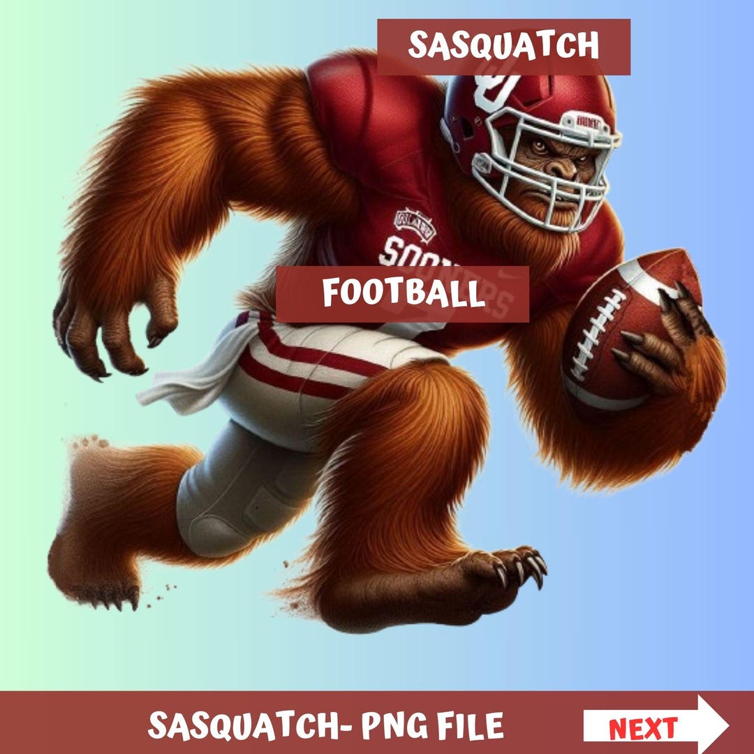 Funny Sasquatch Football Halloween Png Funny Png Funny Shirt Funny ...