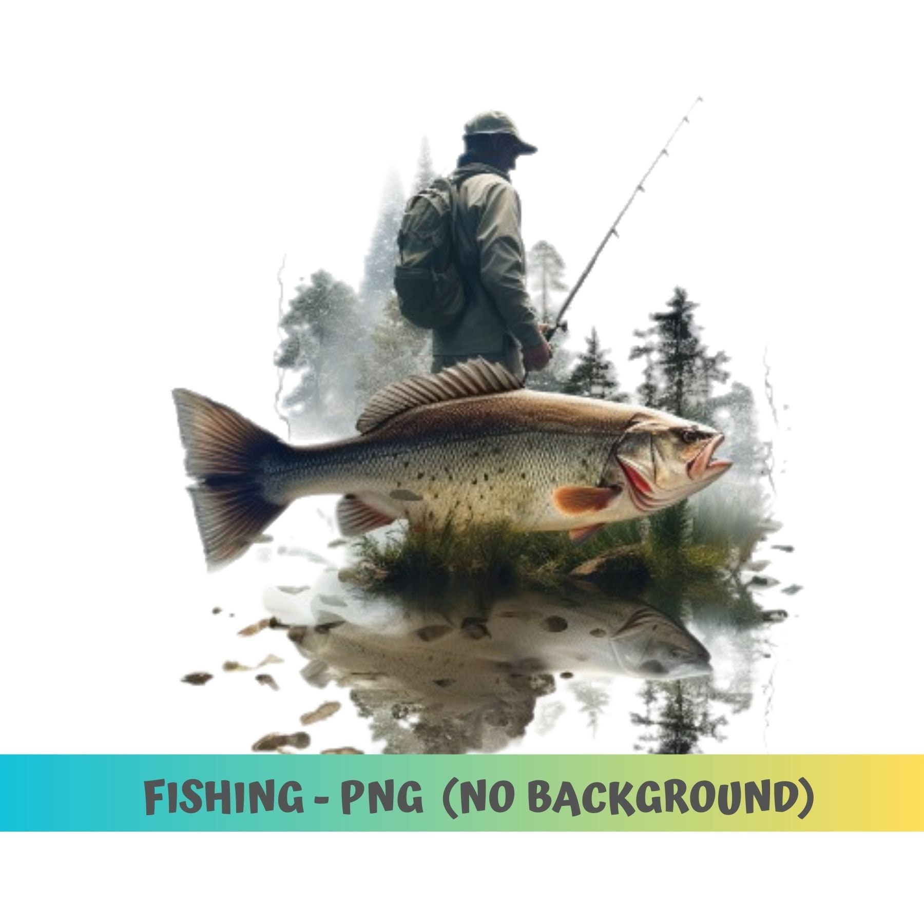 Fishing Png Funny Fish Png Fishing Tumbler Wrap Png Fishing - Etsy