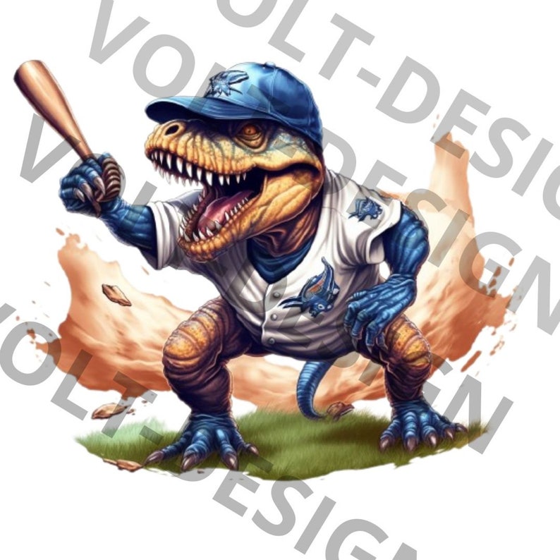T-rex Sports Dinosaur Sublimation Baseball PNG Monster Ball Baseball ...