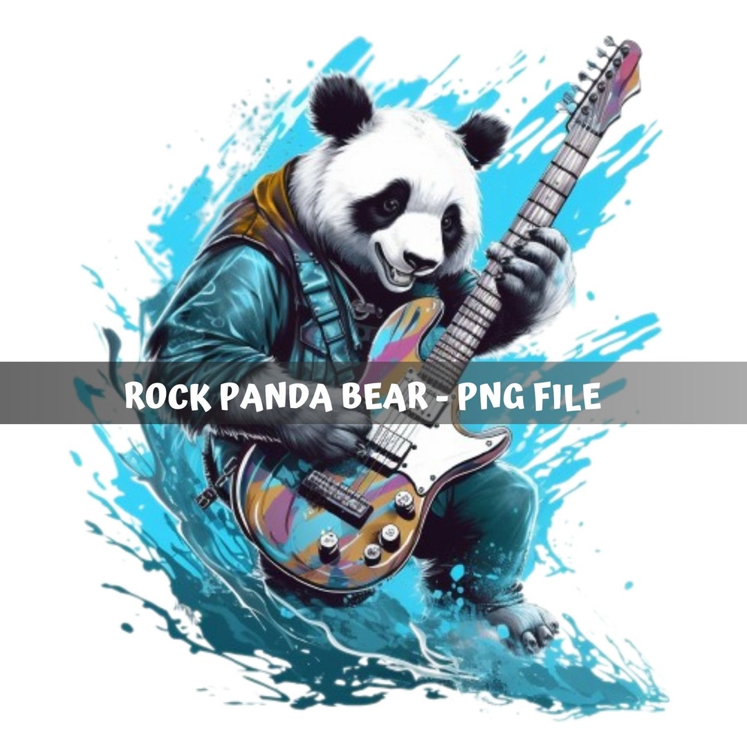 Panda Png Panda Png Funny Panda Png Rock Png Music Rock Png - Etsy