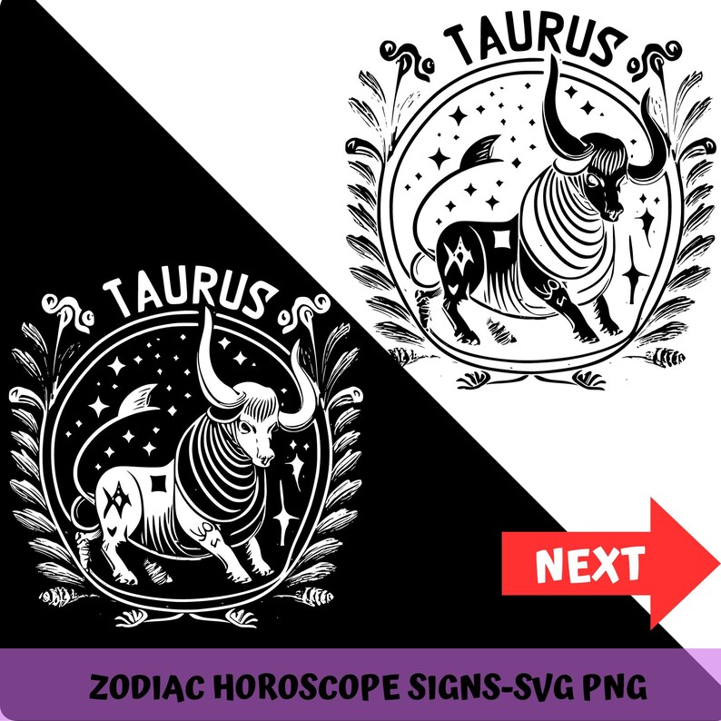 Taurus Zodiac Sign Svg Vector Cut File Zodiac Astrology - Etsy