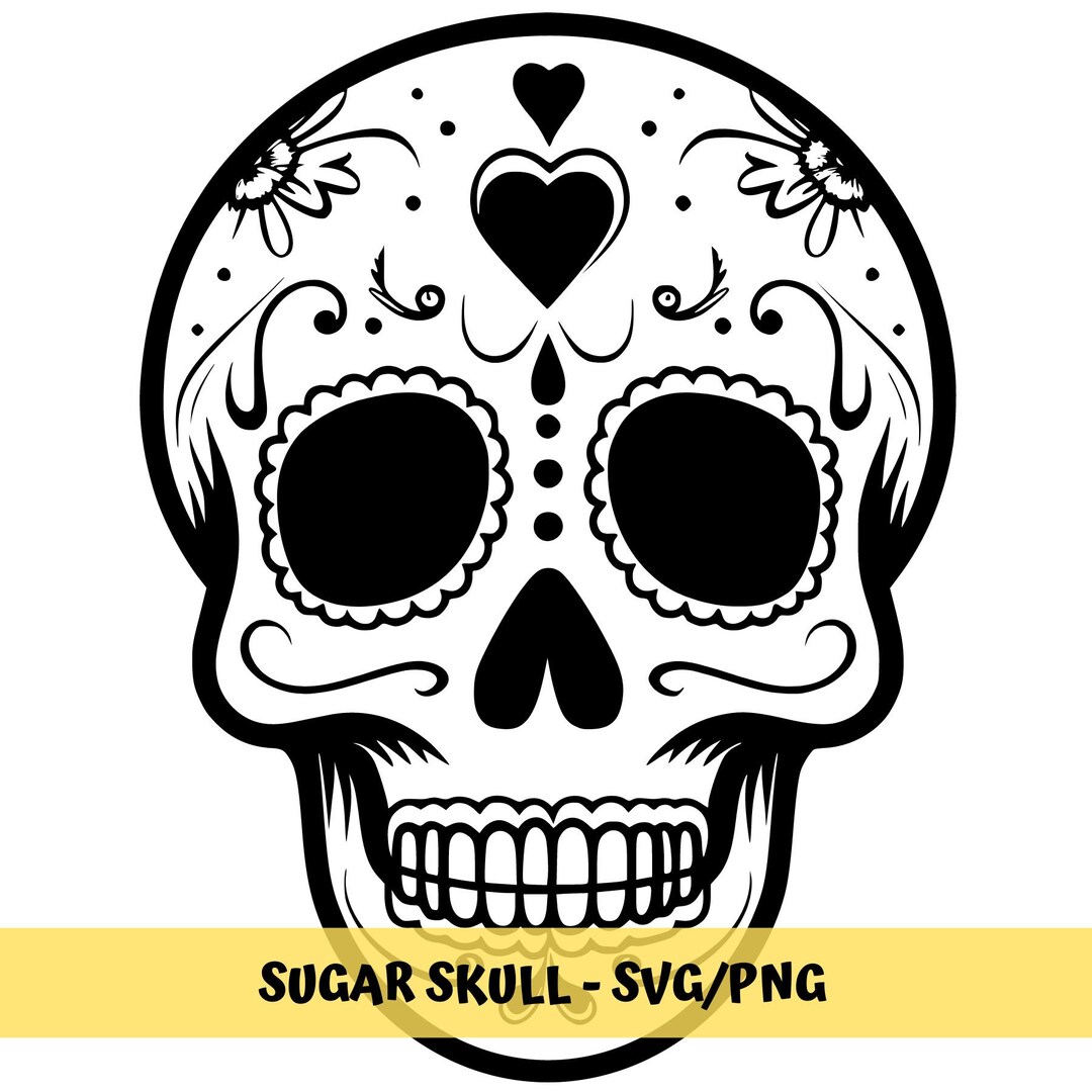 Sugar Skull SVG Day of the Dead Svg Mexican Skull Svg Catrina Png Funny ...
