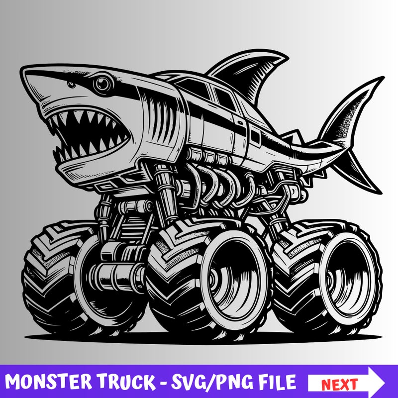 Monster Truck Svg - Etsy
