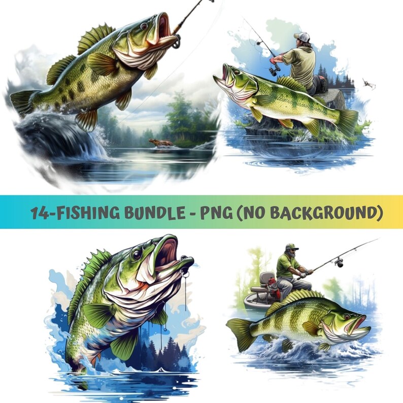 Fishing Bundle Png Fishing Png Fishing Tumbler Wrap Png - Etsy
