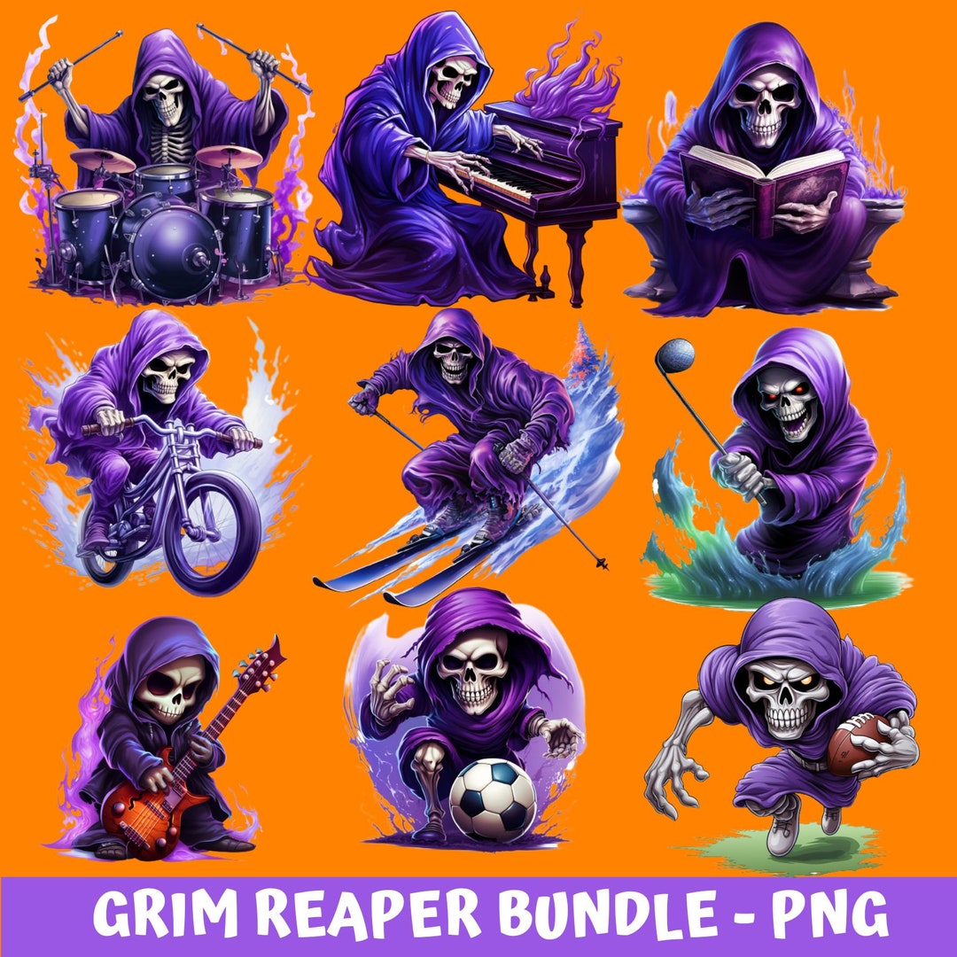 Halloween Grim Reaper Bundle 34 Designs Halloween Grim Reaper - Etsy