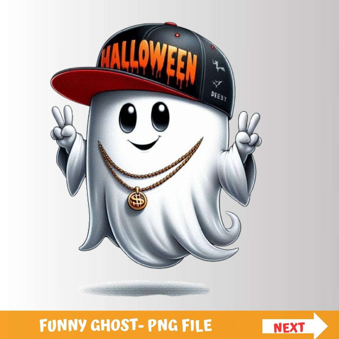 Rapper Png Funny Ghost Png Funny Halloween Lover Shirt Ghost Tshirt ...