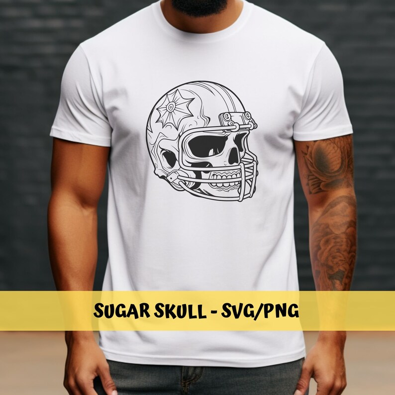 Sugar Skull SVG Day of the Dead Svg Football Svg Catrina Png Funny ...
