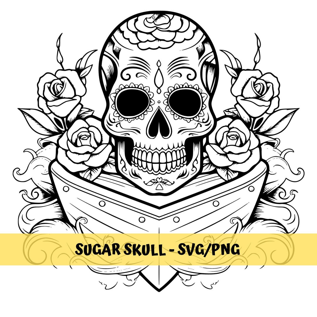 Sugar Skull SVG Day of the Dead Svg Boat Svg Fishing Svg Funny Skull ...