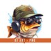 Dj Fish Png Funny DJ Png Dj Music Png Dj Gift DJ Shirt DJ Tshirt Png ...
