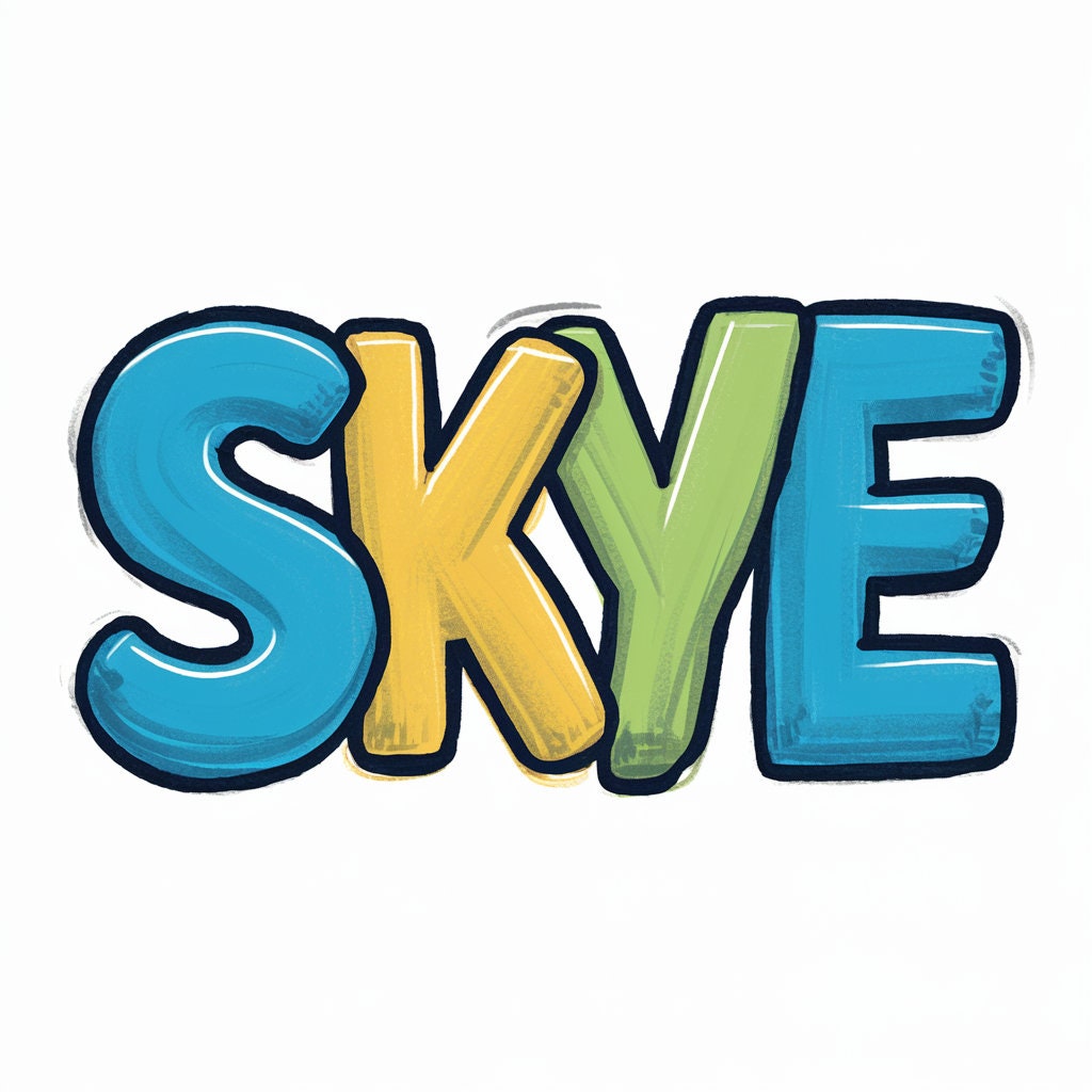 Skye Name Transparent Background Png - Etsy