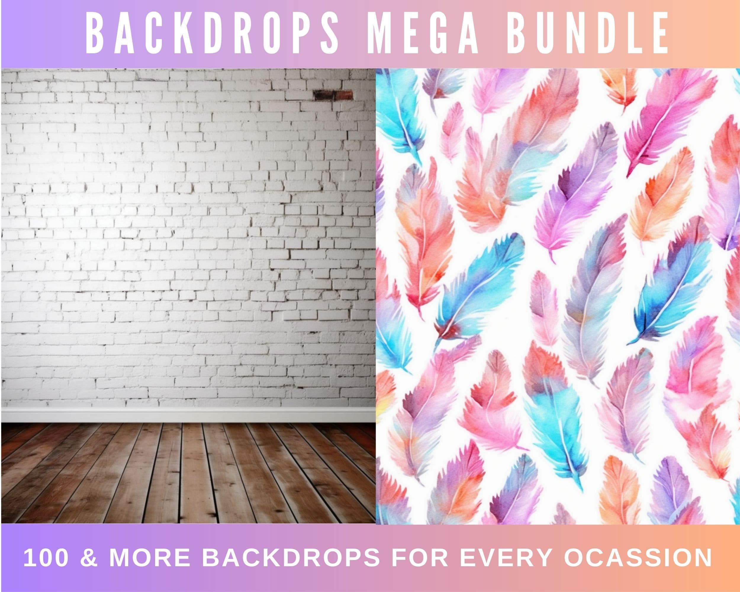LIFETIME Digital Backdrops More Than 100 Backdrops Bundle - Etsy