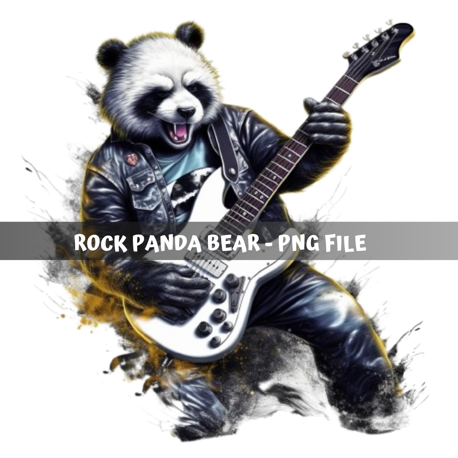 Panda Png Panda Png Funny Panda Png Rock Png Music Rock Png - Etsy