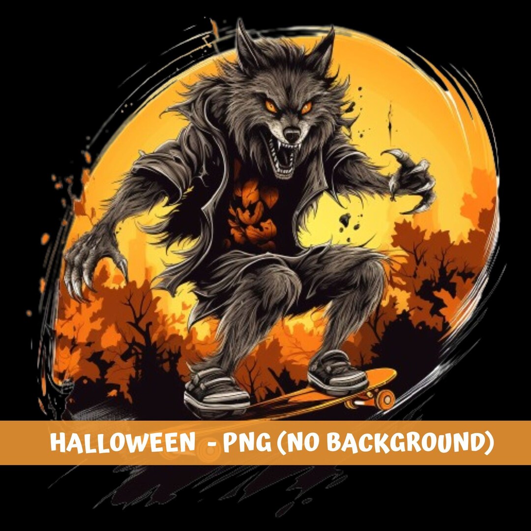 Halloween Werewolf Png Rock Png Werewolf Skateboarding Png Halloween ...