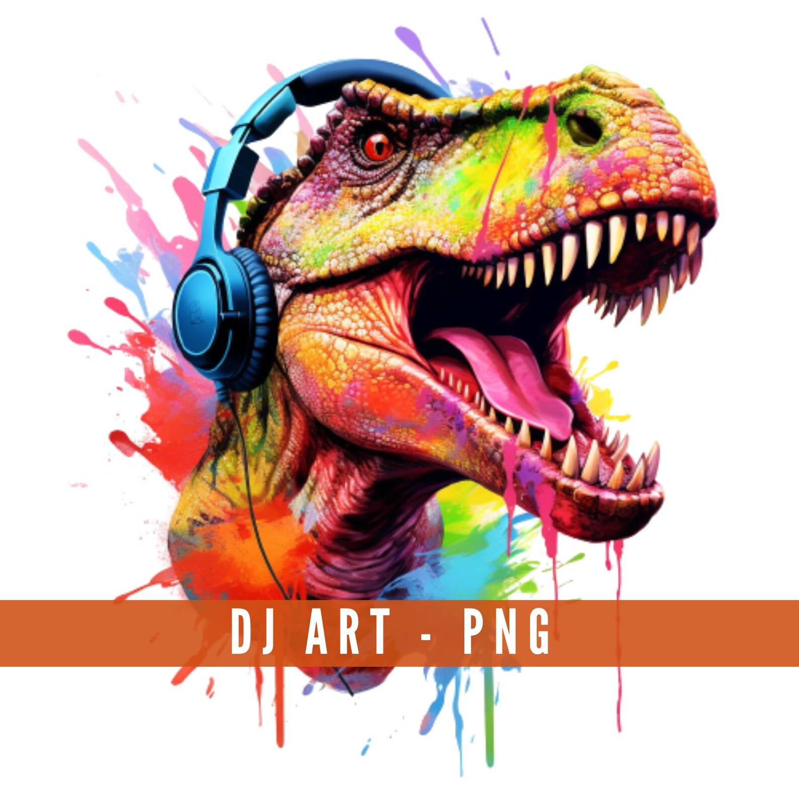 DJ Png Dinosaur Png Dinosaur Dj Png Funny Png Funny Trex Music - Etsy