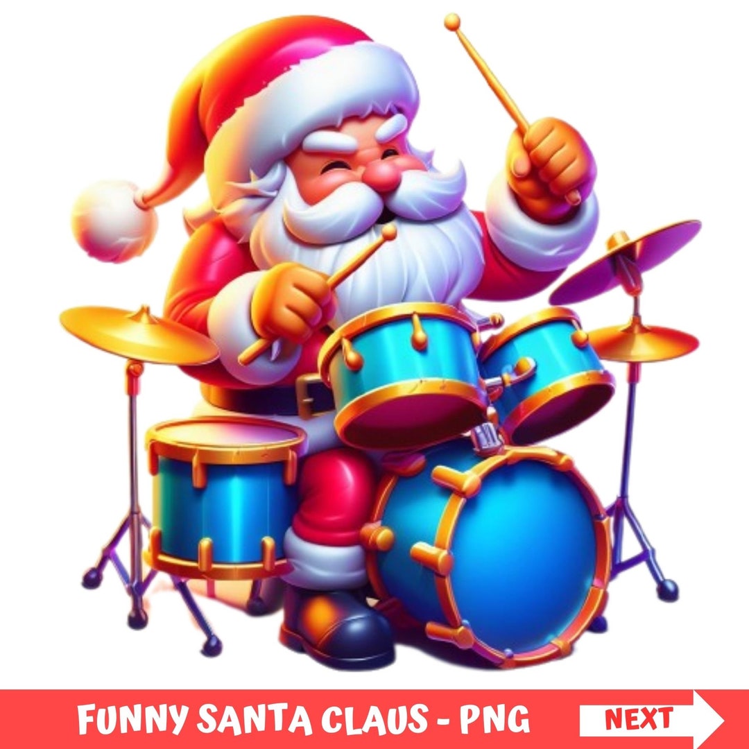 Drums Christmas Png Funny Christmas Png Funny Drums Shirt Santa Shirt ...