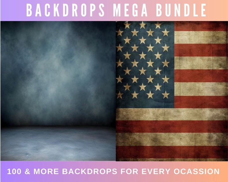 LIFETIME Digital Backdrops More Than 100 Backdrops Bundle - Etsy