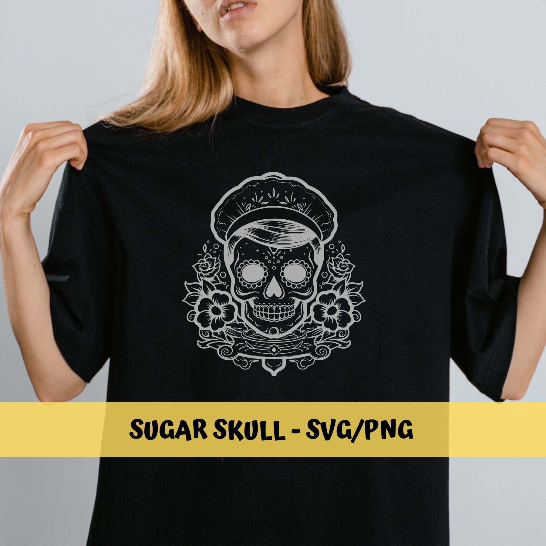 Sugar Skull SVG Day of the Dead Svg Chef Svg Funny Chef Svg Funny Skull ...