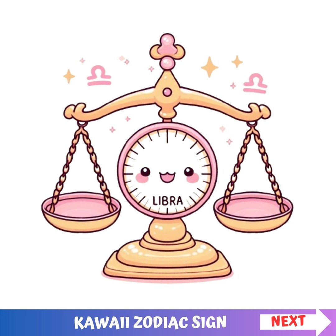Kawaii Libra Zodiac Sign Kawaii Libra Png Zodiac Sign Astrology Symbols ...