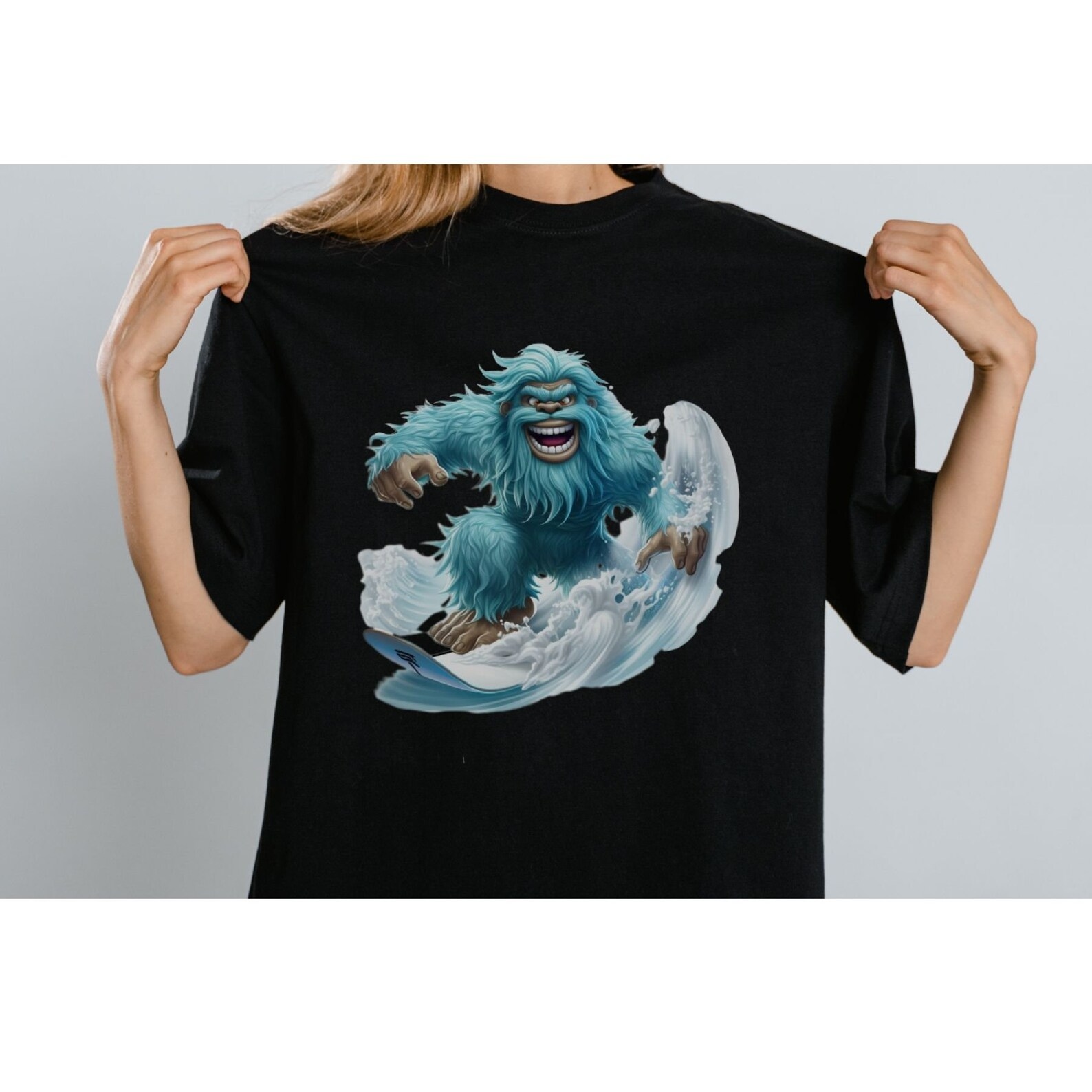 Surfing Yeti Png Sports Png Surfing Sublimation Png Yeti - Etsy