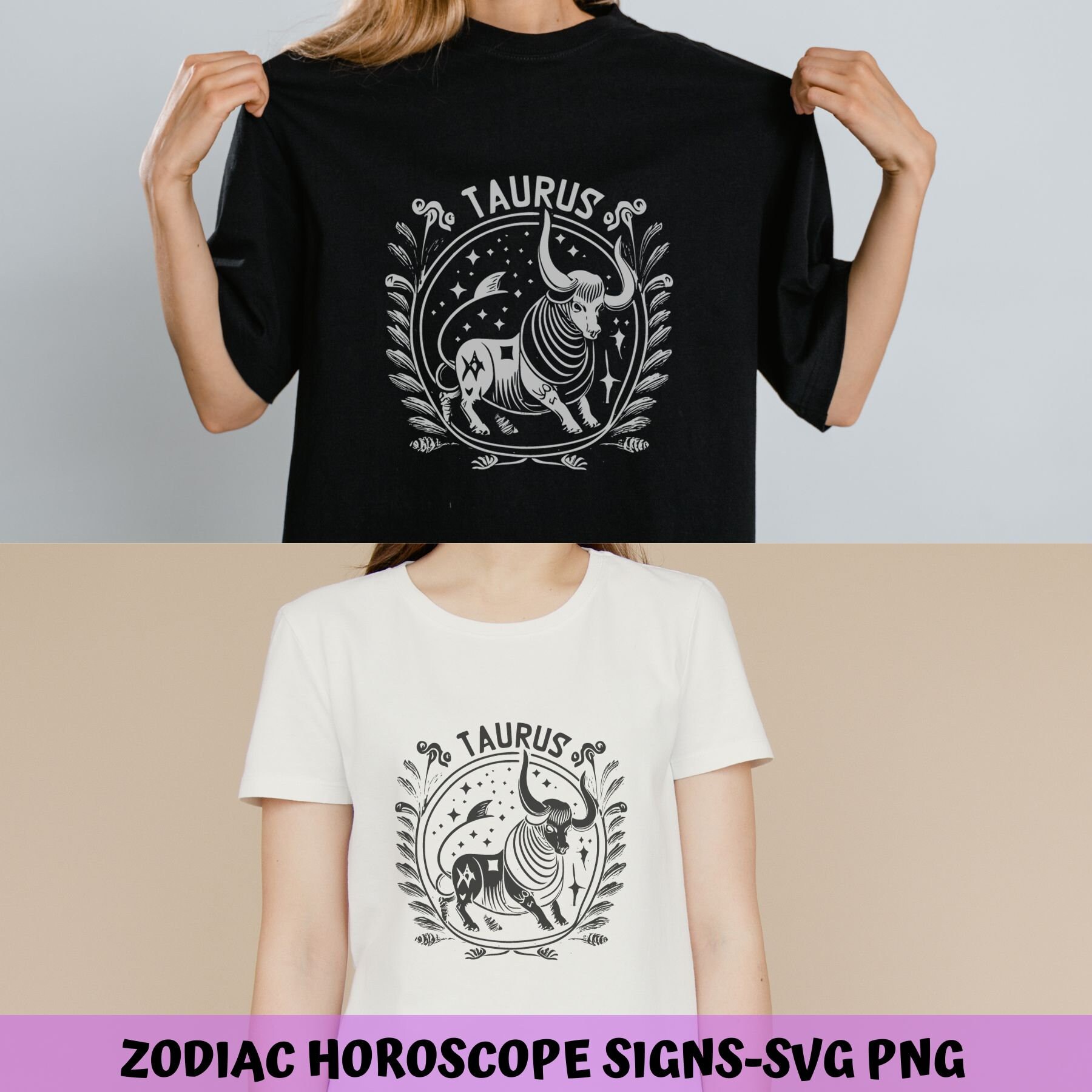 Taurus Zodiac Sign Svg Vector Cut File Zodiac Astrology - Etsy