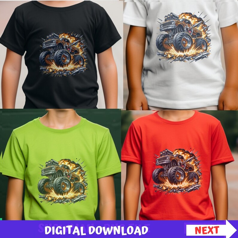 Tiger Monster Truck Png Sublimation Funny Monster Truck Tiger Png Truck ...