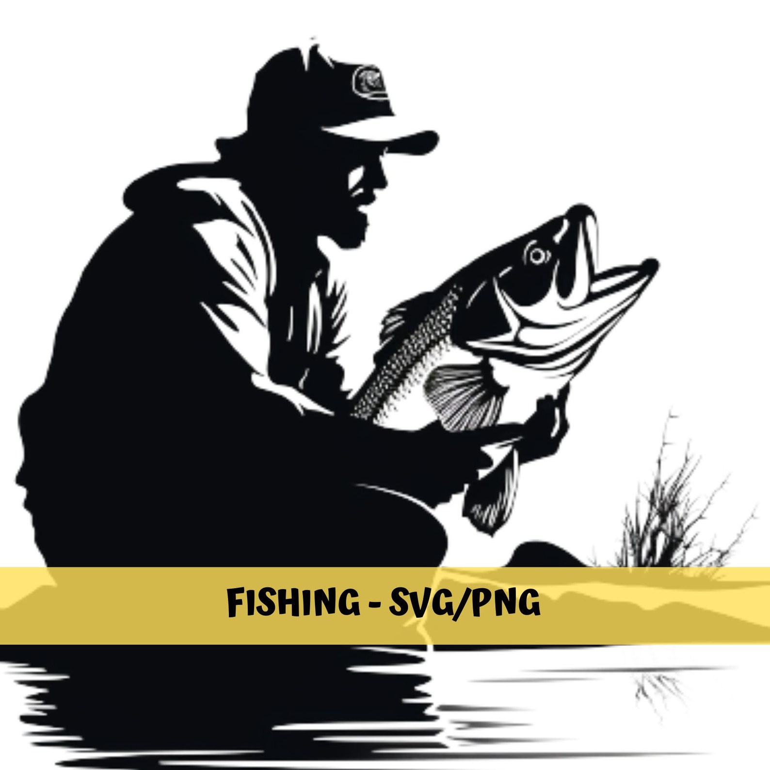Fishing Svg Fisher Svg Fish Png Fish Svg Fishing Png Fishing - Etsy