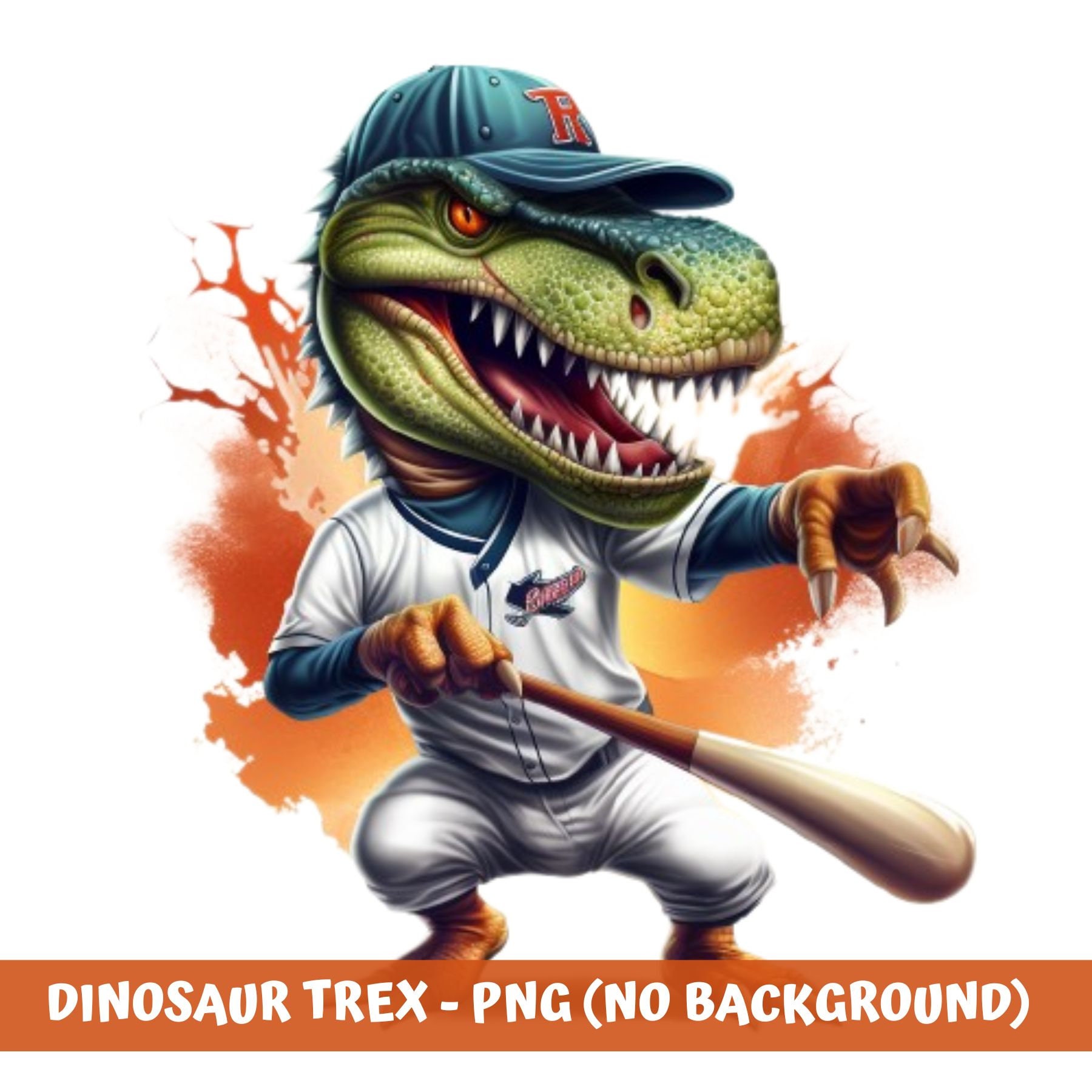 Dinosaur Png Trex Png Baseball Png Baseball Lover Shirt - Etsy