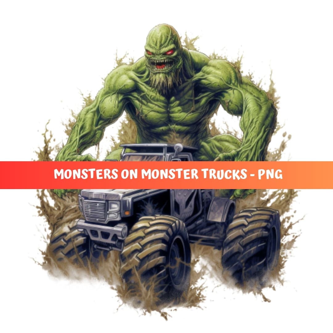 Swamp Thing Png Monsters on Monster Trucks Png Funny Monster Png ...