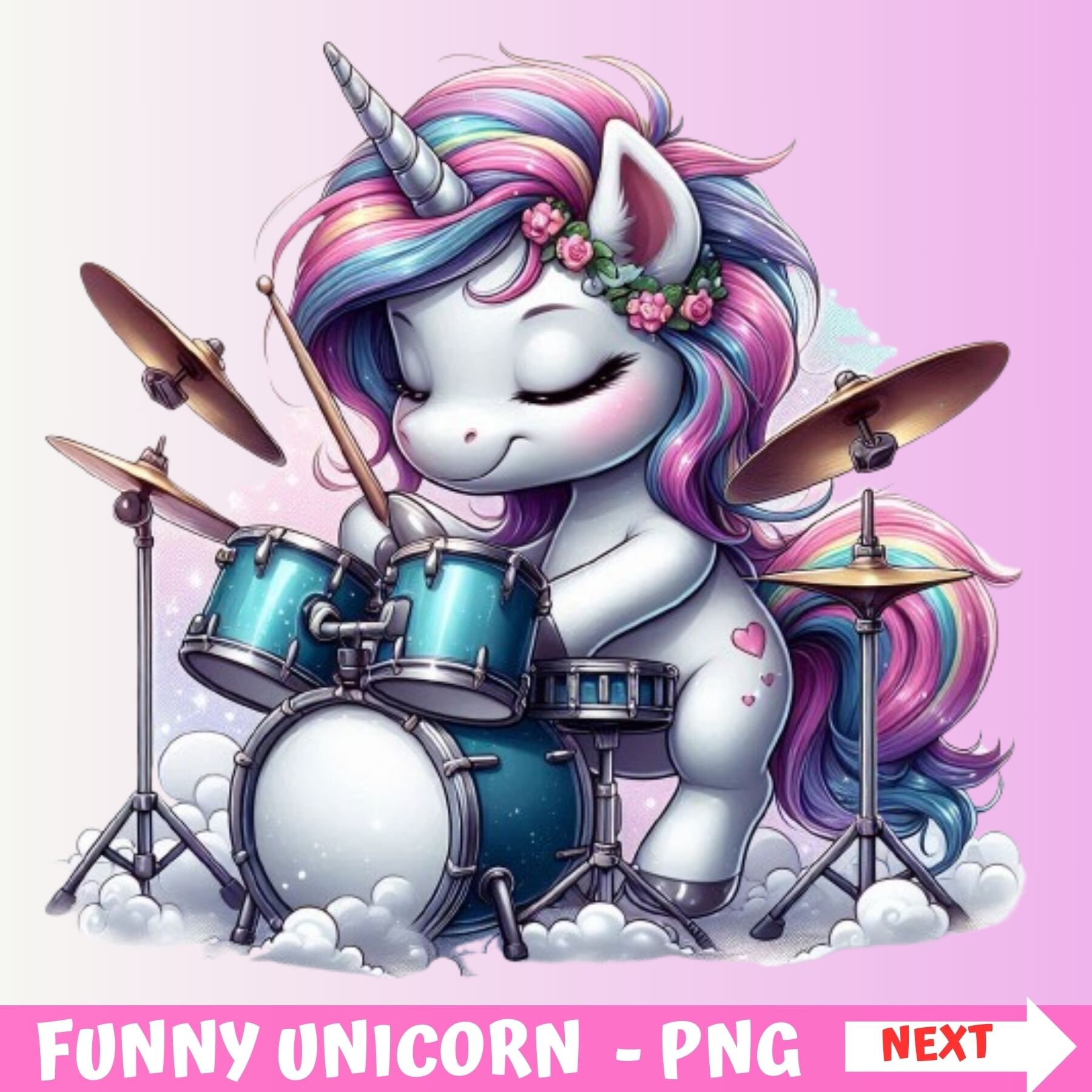 Cute Drums Unicorn Png Rock Unicorn Png Funny Unicorn Png Cute Unicorn ...