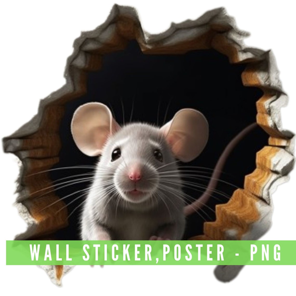 3d Mouse Hole Sticker Png File Mouse Hole Png Mouse Hole - Etsy Canada