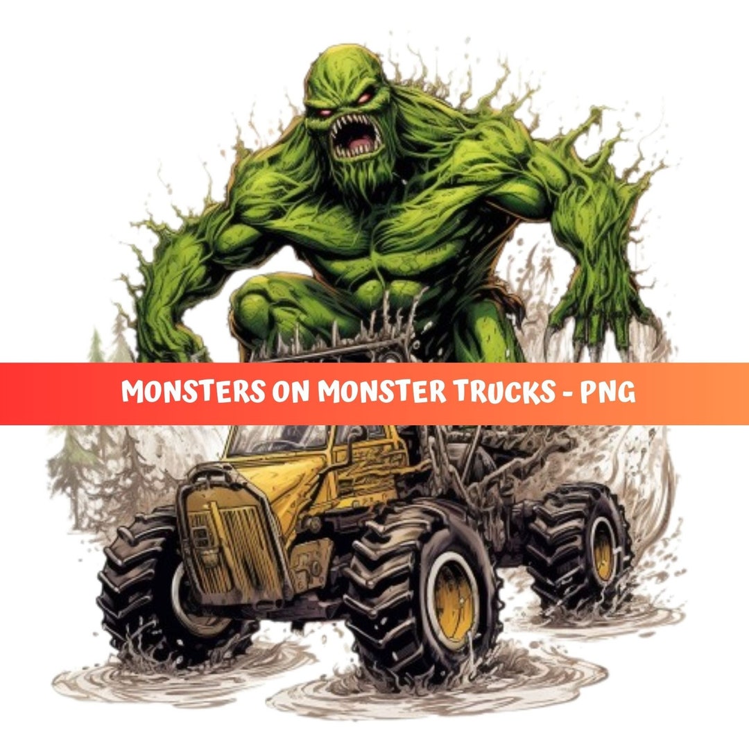 Swamp Thing Png Monsters on Monster Trucks Png Funny Monster Png ...
