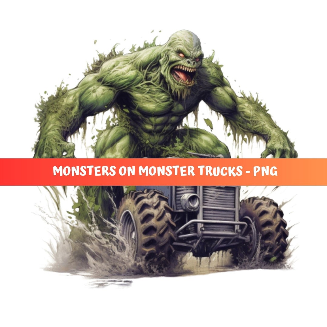 Swamp Thing Png Monsters on Monster Trucks Png Funny Monster Png ...
