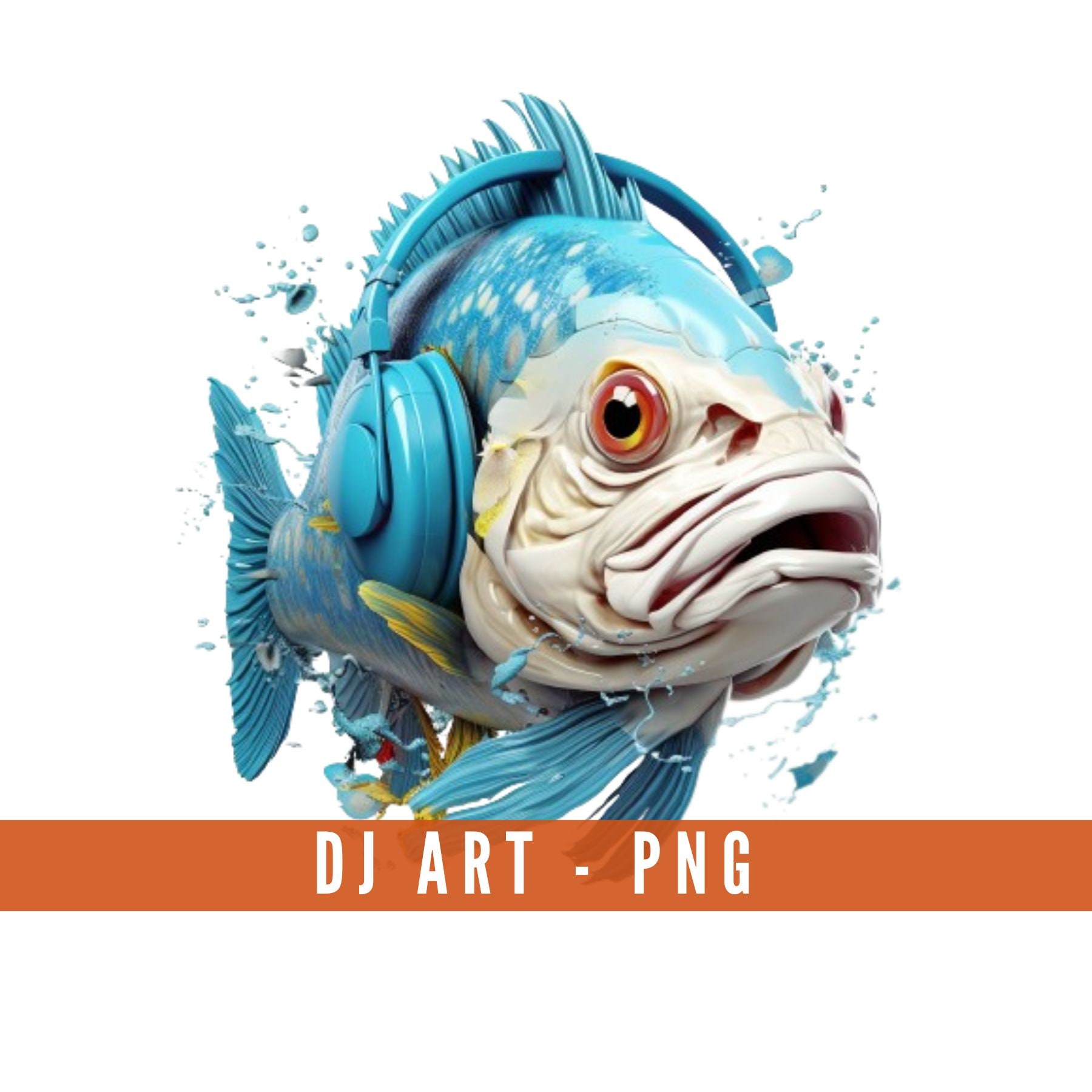 Dj Fish Png Funny DJ Png Dj Music Png Dj Gift DJ Shirt DJ - Etsy UK