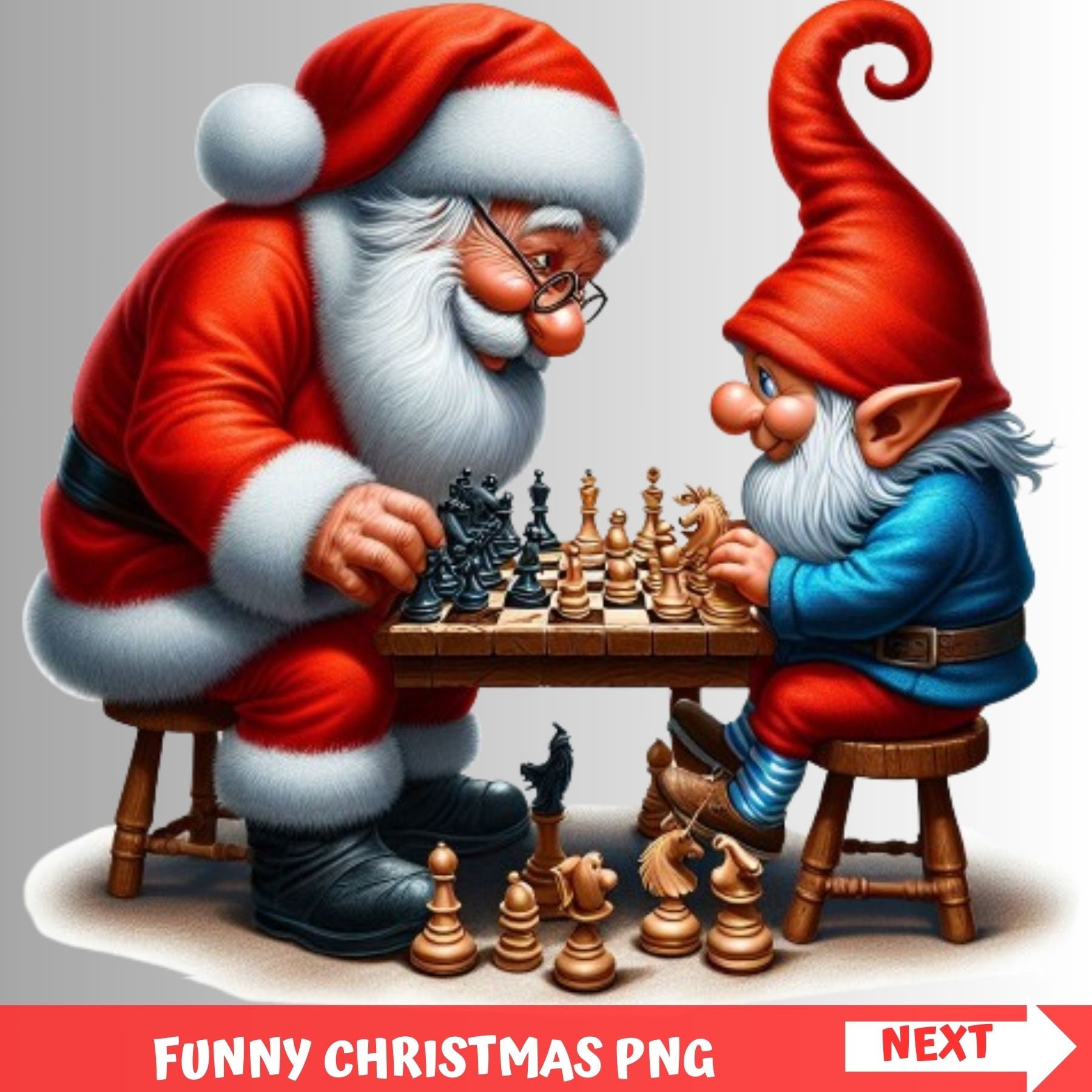 Christmas Santa Claus Chess Png Funny Christmas Chess Png Funny Santa ...