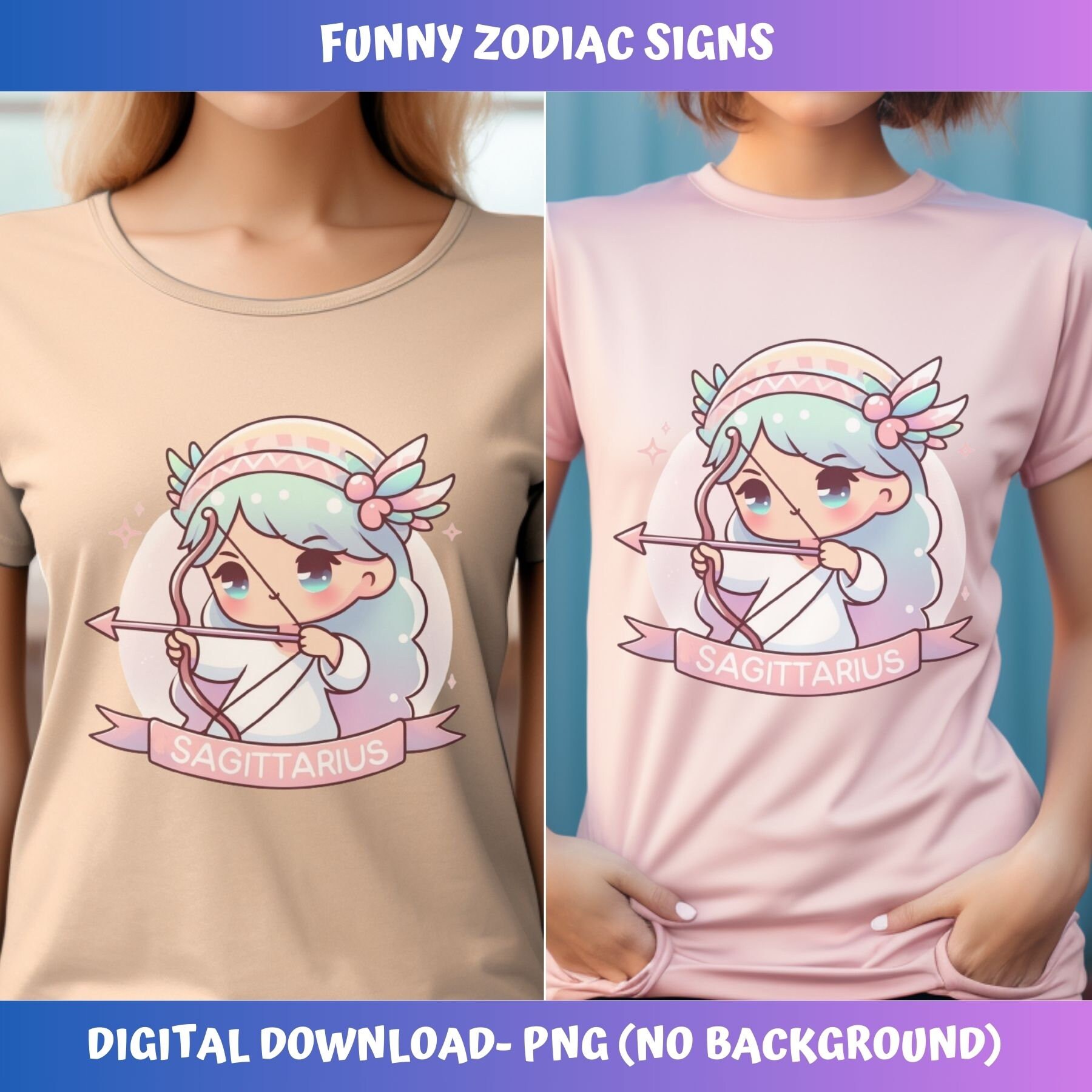 Kawaii Sagittarius Zodiac Sign Kawaii Sagittarius Png Zodiac Sign ...