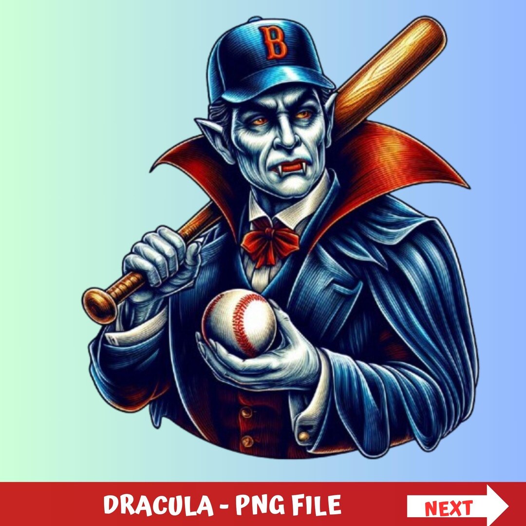 Funny Dracula Png Baseball Png Baseball Lover Shirt Funny Vampire Shirt ...