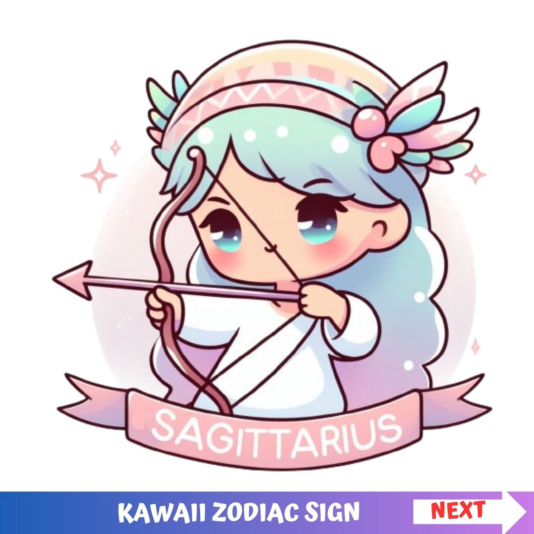 Kawaii Sagittarius Zodiac Sign Kawaii Sagittarius Png Zodiac Sign ...