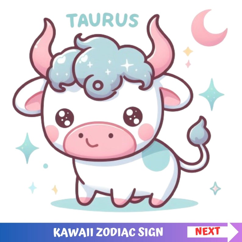 Kawaii Taurus Zodiac Sign Kawaii Taurus Png Zodiac Signs Astrology ...